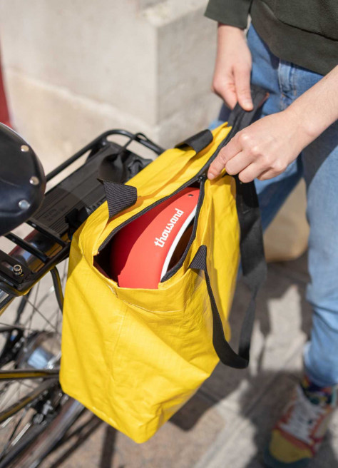 Sacoche cabas vélo porte-bagages - Hapo-G | JE SUIS À VÉLO