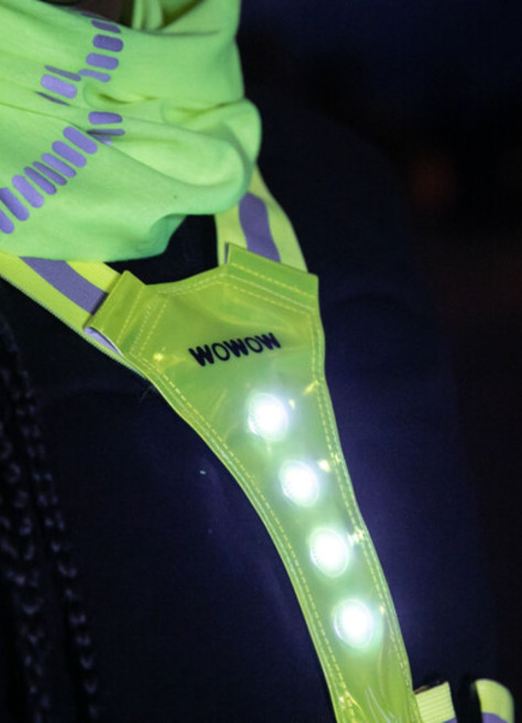 High visibility fluorescent reflective harness - Wowow| I AM CYCLING